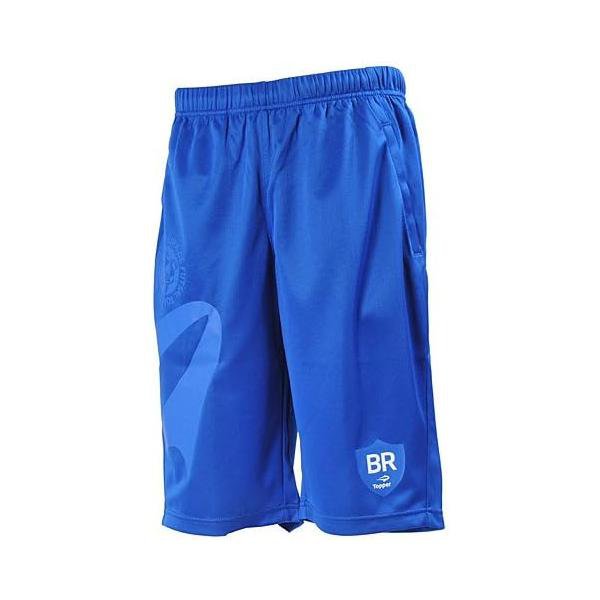 Topperトッパー プラクティスハーフパンツ。サッカー・フットサルウェア右ももの大きなメーカーロゴが特徴的。素材には軽量性、通気性に優れるメッシュタイプの素材を使用。両サイドにポケットあり。商品番号：KPR2028P。カラー ：BLU（ブ...
