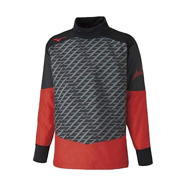 首から肩にかけて2WAY素材を使用し、腕振りを妨げない設計にしたピステシャツジュニアモデル※男女兼用素材構成: 本体: 100% ポリエステル　　　　 ニット部: 82% ナイロン, 18% ポリウレタンSIZE:130 肩幅:38cm 袖...