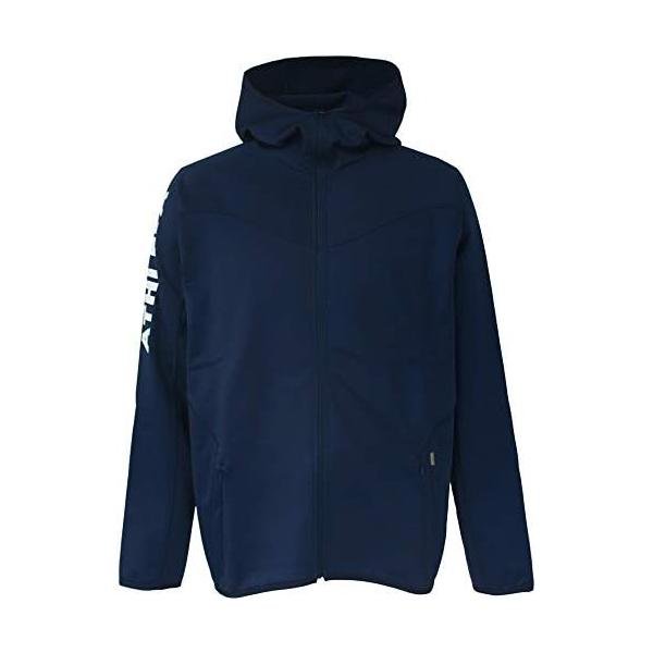 ストレッチ性のある裏起毛ジャージを使用したフルジップトレーニングパーカー。アスレタ2020秋冬