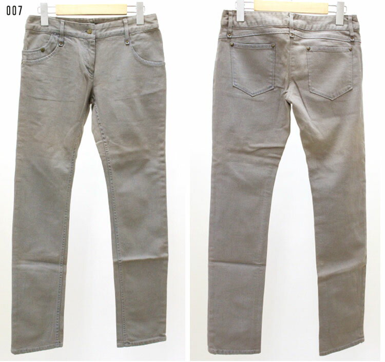 ※全体的に色焼けがある商品です。予めご了承のうえご注文下さいませ。 *素材* コットン　90％　ポリウレタン　10％ *サイズ* 38　ウエスト76/股上21/股下79/ヒップ86/わたり幅24/裾幅16 単位（cm） ※加工や縮率によりサ...