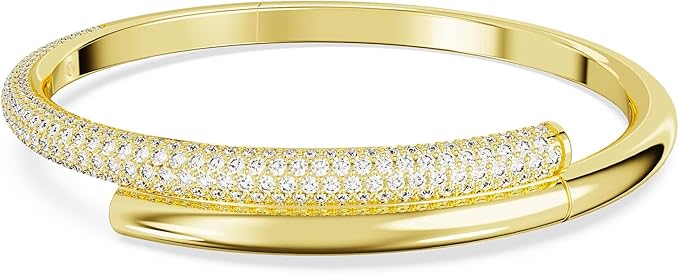 スワロフスキー バングル Dextera 5669498 ゴールド クリア レディース SWAROVSKI クリスタル ゴールドトーン・プレーティング マグネットクロージャー ラグジュアリー 上品 洗練 ギフト プレゼント ----《 SW...