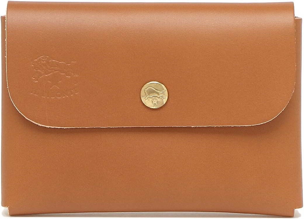 イルビゾンテ カードケース メンズ レディース ブラウン SCC032-PG0001-CA101B IL BISONTE 名刺入れ ユニセックス 男女兼用 スナップ開閉 レザー カジュアル brown 茶色 ----《 IL BISONTE...