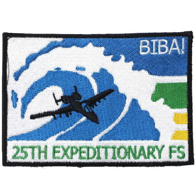【ミリタリーパッチ】25TH EXPEDITIONARY FS [BIBA!] [フック付き] 韓国の鳥山空軍基地に駐留している25th Fighter Squadronと組み合わせは可能です。 A-10のシルエットがデザインされた大きめな...