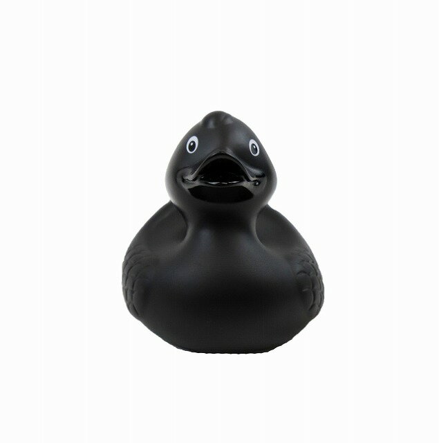ダックの形をした人形です。 BLKロゴはプリント加工です。 【サイズ】高さ：8.75cm、幅：7.8cm