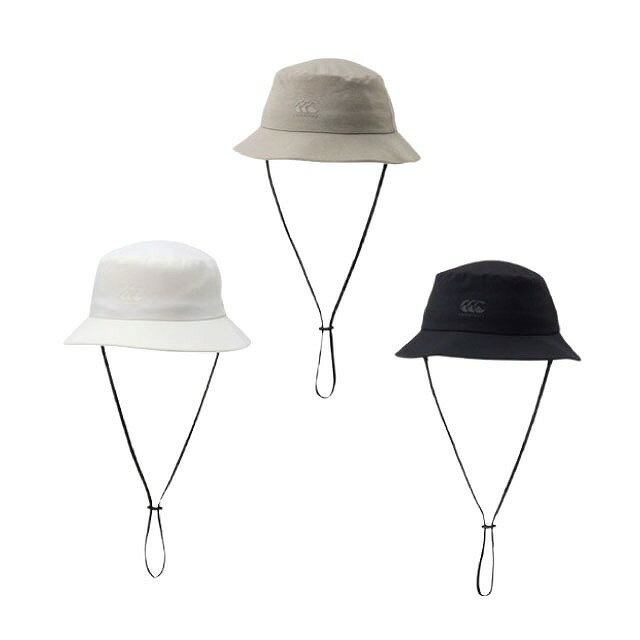 しなやかで耐久性にも優れたストレッチ素材を採用したあご紐付きハットです。 吸水性と紫外線遮蔽率にも優れた素材で、強い日差しの中で活躍できるアイテムです。 あご紐は取り外し可能です。 【素材】 ポリエステル50%、複合繊維（ポリエステル）50...