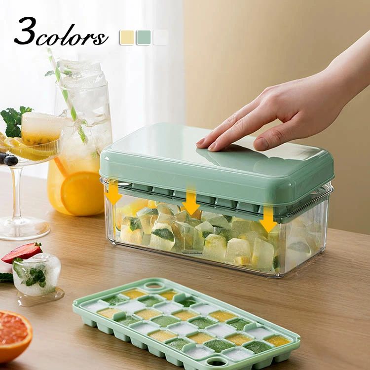 ●関連キーワード： 製氷皿 セット 30個×2 アイストレー 蓋付 製氷皿 製氷機 アイストレイ アイスキューブ 氷 キッチン用品 四角 四角氷 ●カラー グリーン/イエロー/透明