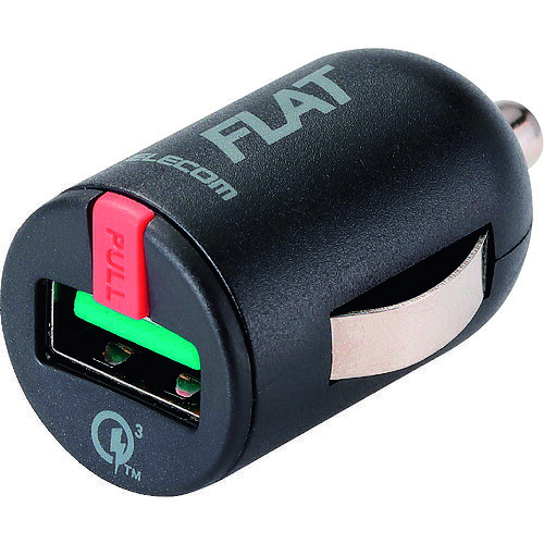 特長 ●自動車のアクセサリソケットからUSBポートを介してQuickCharge(TM)3.0対応のスマートフォンを急速充電できる車載充電器です。 ●ソケットから飛び出さない超コンパクトサイズ“FLATシリーズ”です。 ●本体に収納されてい...