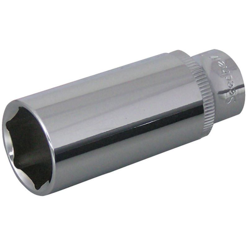 ●ソケットには細かく縦にローレットを施し掴み易く、また指先で回し易い。●サイズは8mm〜19mmまでフルラインナップ。【両接触タイプの特徴】ボルトナットの角を摩耗させず、面と面の接触でレンチのトルクアップを実現サイズ：19L：45.5D：26