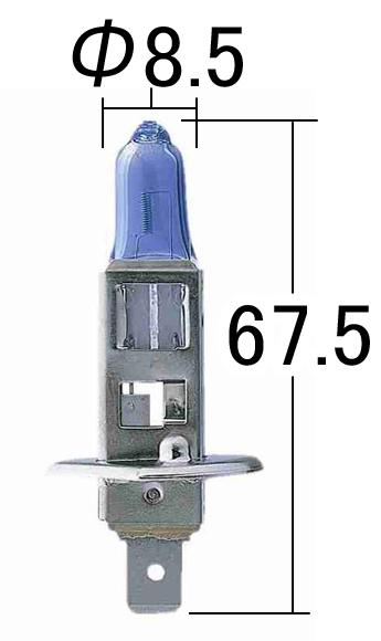 種別：H1定格：12V55W光色：ホワイト色温度：4200K口金：P14.5sガラス球：T8入数：2