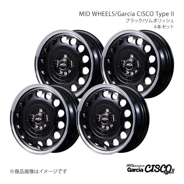 ■品番D70655593340BKP0 ■メーカーMARUKA/マルカ ■商品名MID WHEELS/Garcia CISCO TypeII ■自動車メーカー汎用 ■車種汎用 ■型式汎用 ■年式汎用 ■カラーブラック/リムポリッシュ ■カラ...