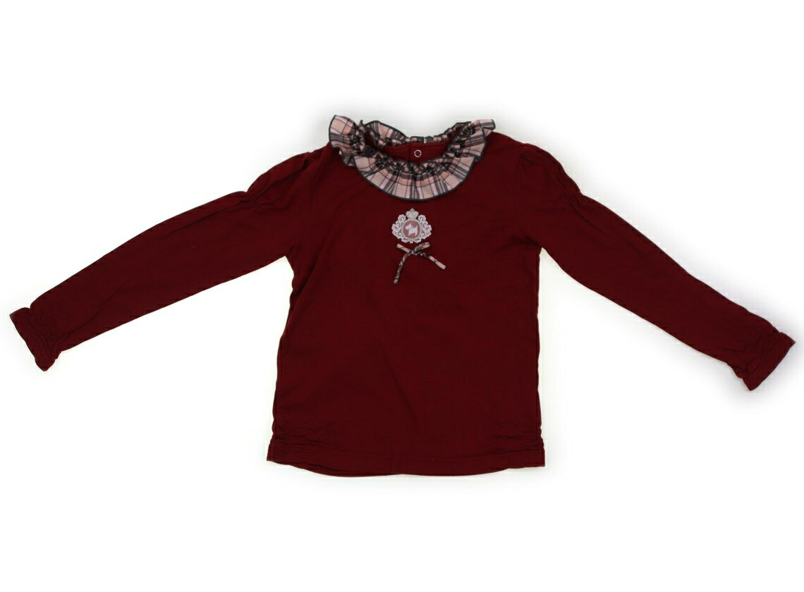 　ブランド 　pom ponette(ポンポネット) 　カテゴリー 　Tシャツ・カットソー 　サイズ 　140サイズ 　色 　バーガンディ・ピンクチェック 　状態 　★★ 　記名 　なし 　ジャンル 　Girl 袖口に色褪せ、黒ずみ汚れが目...