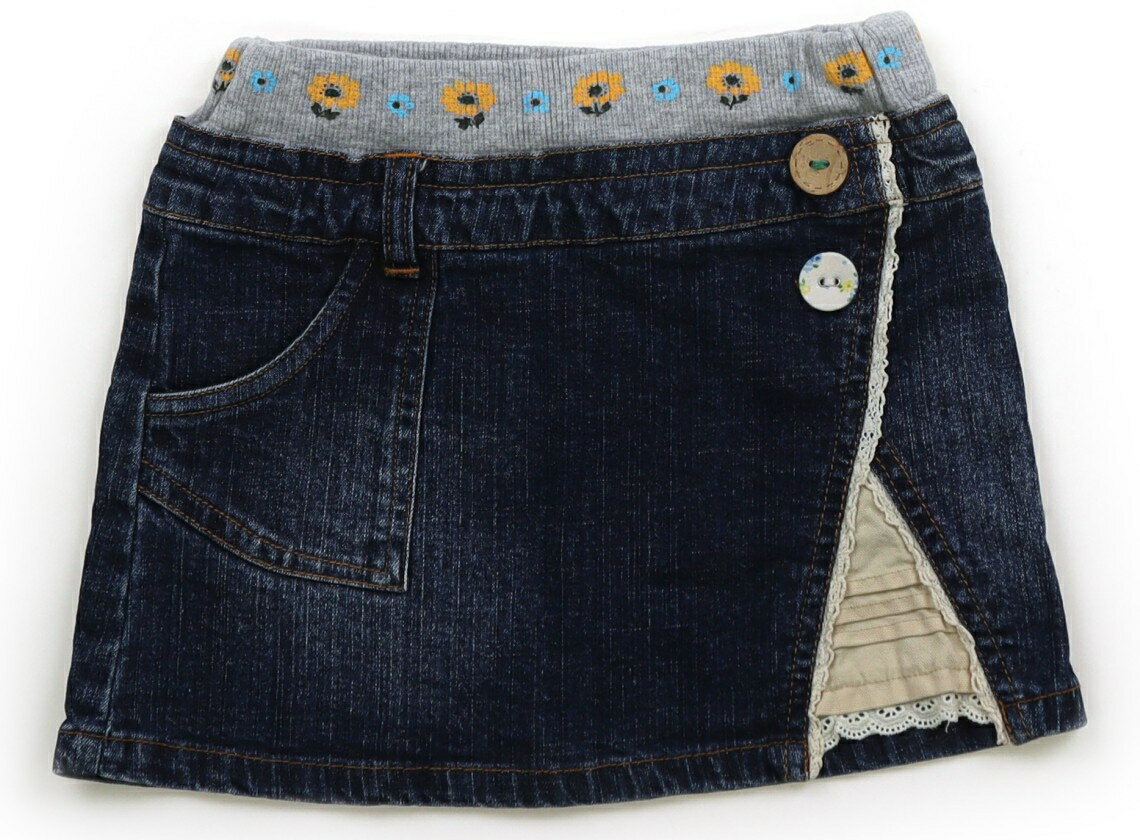 　ブランド 　Seraph(セラフ) 　カテゴリー 　スカート 　サイズ 　80サイズ 　色 　ブルーデニム・グレー花柄リブ 　状態 　★★★ 　記名 　なし 　ジャンル 　Girl ウエストのゴムは交換穴があります。デニム素材で裏地はあり...