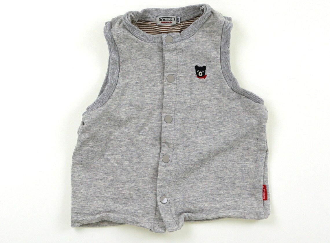 　ブランド 　Double B(ダブルB) 　カテゴリー 　ベスト 　サイズ 　100サイズ 　色 　グレー 　状態 　★★ 　記名 　なし 　ジャンル 　Boy 裏毛スウェット地。ヨレ感あり。やや毛羽立ちがあります。 ＊【状態】【サイズ】...