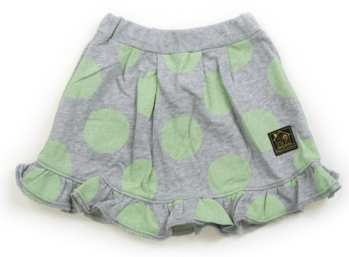 　ブランド 　STORE'S(ストアーズ) 　カテゴリー 　スカート 　サイズ 　90サイズ 　色 　グレー、黄緑ドット 　状態 　★★ 　記名 　なし 　ジャンル 　Girl ウエストは総ゴム。トレーナー地。ドットプリントにひび割れ、色褪...