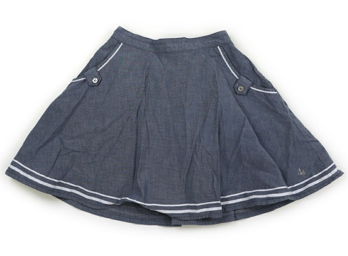 　ブランド 　pom ponette(ポンポネット) 　カテゴリー 　スカート 　サイズ 　160サイズ 　色 　ブルー・裾ライン 　状態 　★★★ 　記名 　なし 　ジャンル 　Girl 実際のサイズ表記はLL/165cmです。サイズ調整...