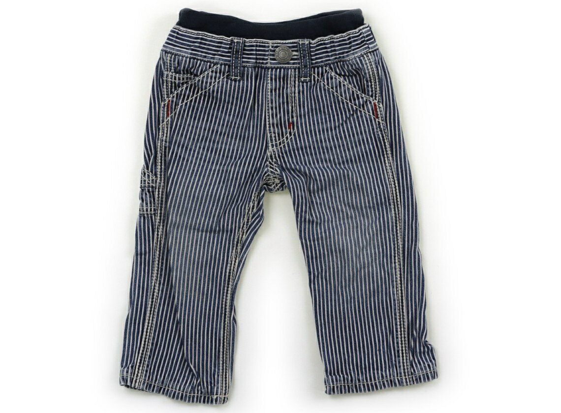 　ブランド 　Double B(ダブルB) 　カテゴリー 　ジーンズ 　サイズ 　80サイズ 　色 　ブルー・ストライプ 　状態 　★★ 　記名 　なし 　ジャンル 　Boy ウエストは総ゴムです。両ひざが薄く汚れています。ウエストに色褪せ...