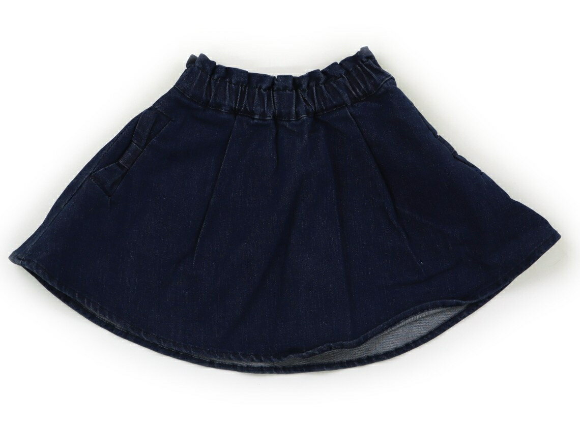　ブランド 　apres les cours(アプレレクール) 　カテゴリー 　スカート 　サイズ 　90サイズ 　色 　インディゴブルー 　状態 　★★★ 　記名 　なし 　ジャンル 　Girl ストレッチデニム生地、ウエストは総ゴムです...