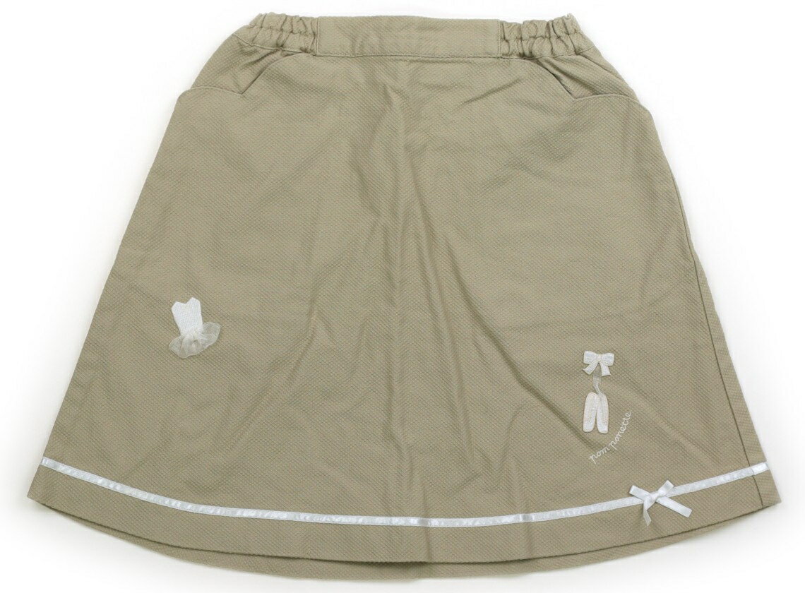 　ブランド 　pom ponette(ポンポネット) 　カテゴリー 　スカート 　サイズ 　130サイズ 　色 　ベージュ 　状態 　★★★ 　記名 　なし 　ジャンル 　Girl ウエストはゴム入り。後ろに小さい茶色いシミあり。若干毛羽立...