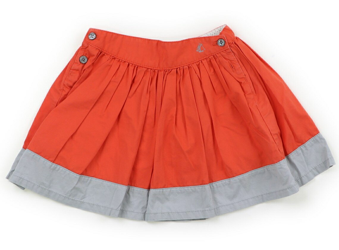 　ブランド 　PETIT BATEAU(プチバトー) 　カテゴリー 　スカート 　サイズ 　90サイズ 　色 　オレンジ・グレー 　状態 　★★★ 　記名 　なし 　ジャンル 　Girl 実際のサイズ表記は3ans/94cm。コットン素材。...