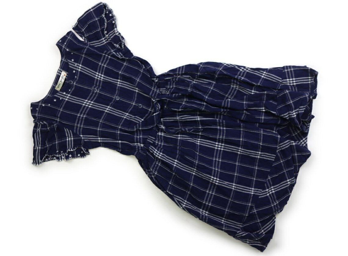 　ブランド 　pom ponette(ポンポネット) 　カテゴリー 　ワンピース 　サイズ 　150サイズ 　色 　マリンブルー・オフチェック 　状態 　★★★ 　記名 　なし 　ジャンル 　Girl コットン素材デスカートのみ裏地付き。肩...