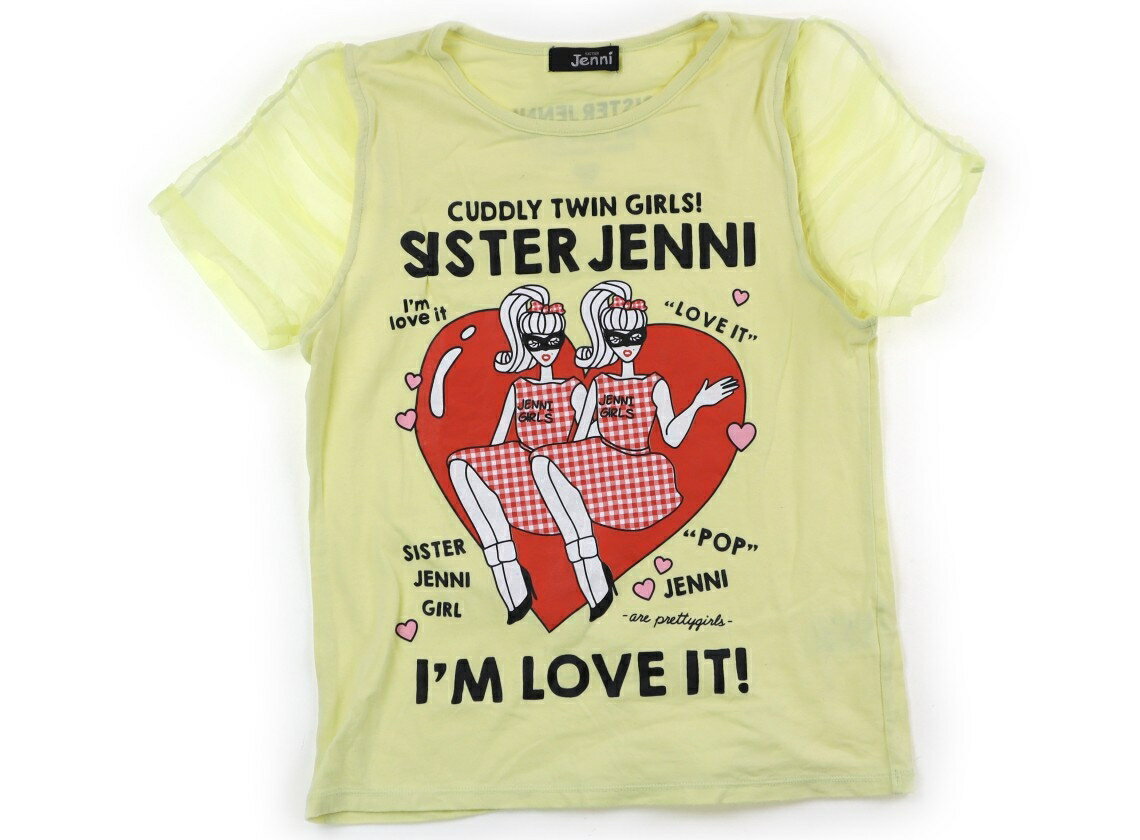 　ブランド 　JENNI(ジェニィ) 　カテゴリー 　Tシャツ・カットソー 　サイズ 　150サイズ 　色 　黄・黒・赤・英字・ハート 　状態 　★★（返品不可） 　記名 　なし 　ジャンル 　Girl 袖はオーガンジー生地。全体に色あせ・...
