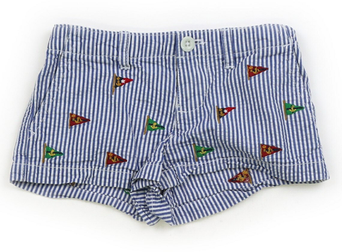　ブランド 　POLO RALPH LAUREN(ポロラルフローレン) 　カテゴリー 　ショートパンツ 　サイズ 　100サイズ 　色 　青 ストライプ 　状態 　★★★ 　記名 　なし 　ジャンル 　Girl シアサッカーストライプ生地。...