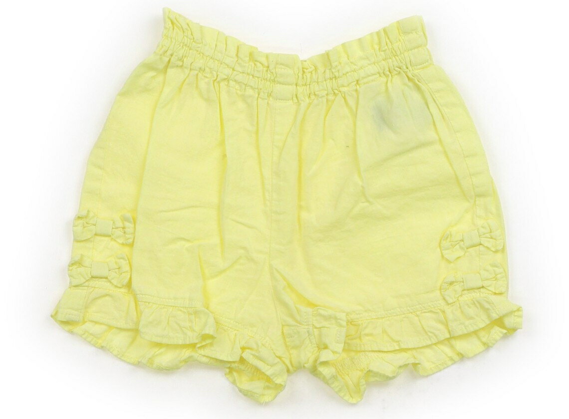 　ブランド 　BeBe(べべ) 　カテゴリー 　ショートパンツ 　サイズ 　80サイズ 　色 　黄色 　状態 　★★★ 　記名 　なし 　ジャンル 　Girl 薄手の綿布帛素材。ウエストは総ゴムです。洗いざらし感があり、毛羽立ちと色褪せあり...