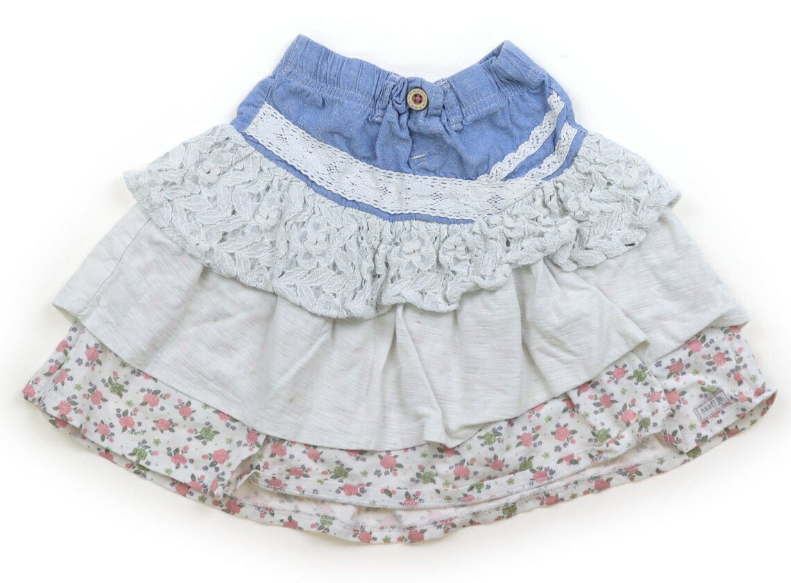 　ブランド 　Naartjie(ナーチィ) 　カテゴリー 　スカート 　サイズ 　110サイズ 　色 　ブルー　白 　状態 　★★ 　記名 　なし 　ジャンル 　Girl 4Y。上は綿地、下はカットソー生地。前身頃に点シミが複数、ぺんしみ一...