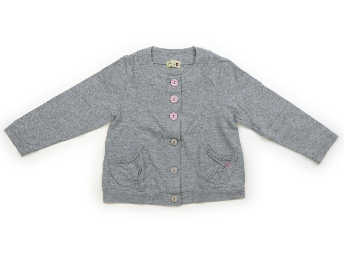 　ブランド 　troislapins(トロワラパン) 　カテゴリー 　カーディガン 　サイズ 　90サイズ 　色 　杢グレー 　状態 　★★★ 　記名 　なし 　ジャンル 　Girl 天竺コットン。全体的に使用感がありますが、特に目立つ汚れ...