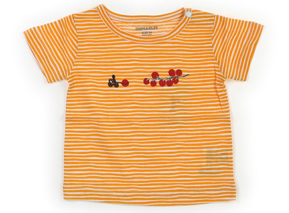 　ブランド 　imps&elfs(インプス アンド エルフス) 　カテゴリー 　Tシャツ・カットソー 　サイズ 　60サイズ 　色 　オレンジ・ホワイトボーダー 　状態 　N 　記名 　なし 　ジャンル 　Girl 実際のサイズ表記は68c...