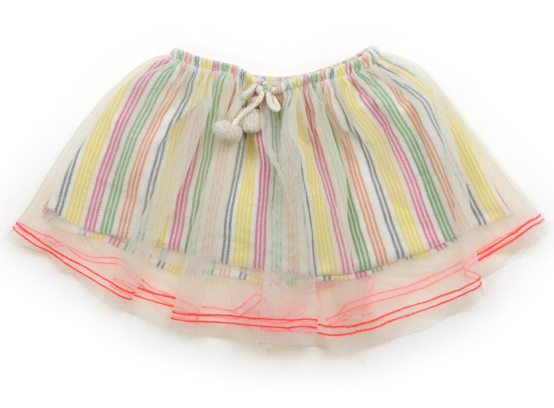 　ブランド 　ZARA(ザラ) 　カテゴリー 　スカート 　サイズ 　80サイズ 　色 　カラフルストライプ・ベージュ 　状態 　★★★ 　記名 　なし 　ジャンル 　Girl ジャガードカットソーとチュール生地。全体的に使用感がありますが...