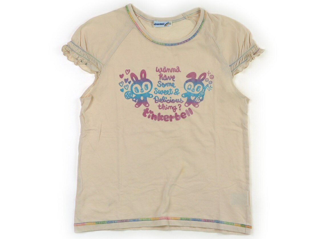 　ブランド 　TINKERBELL(ティンカーベル) 　カテゴリー 　Tシャツ・カットソー 　サイズ 　150サイズ 　色 　きなり　英字プリント 　状態 　★★★ 　記名 　なし 　ジャンル 　Girl 裾付近に2cmほどの薄いしみがあり...