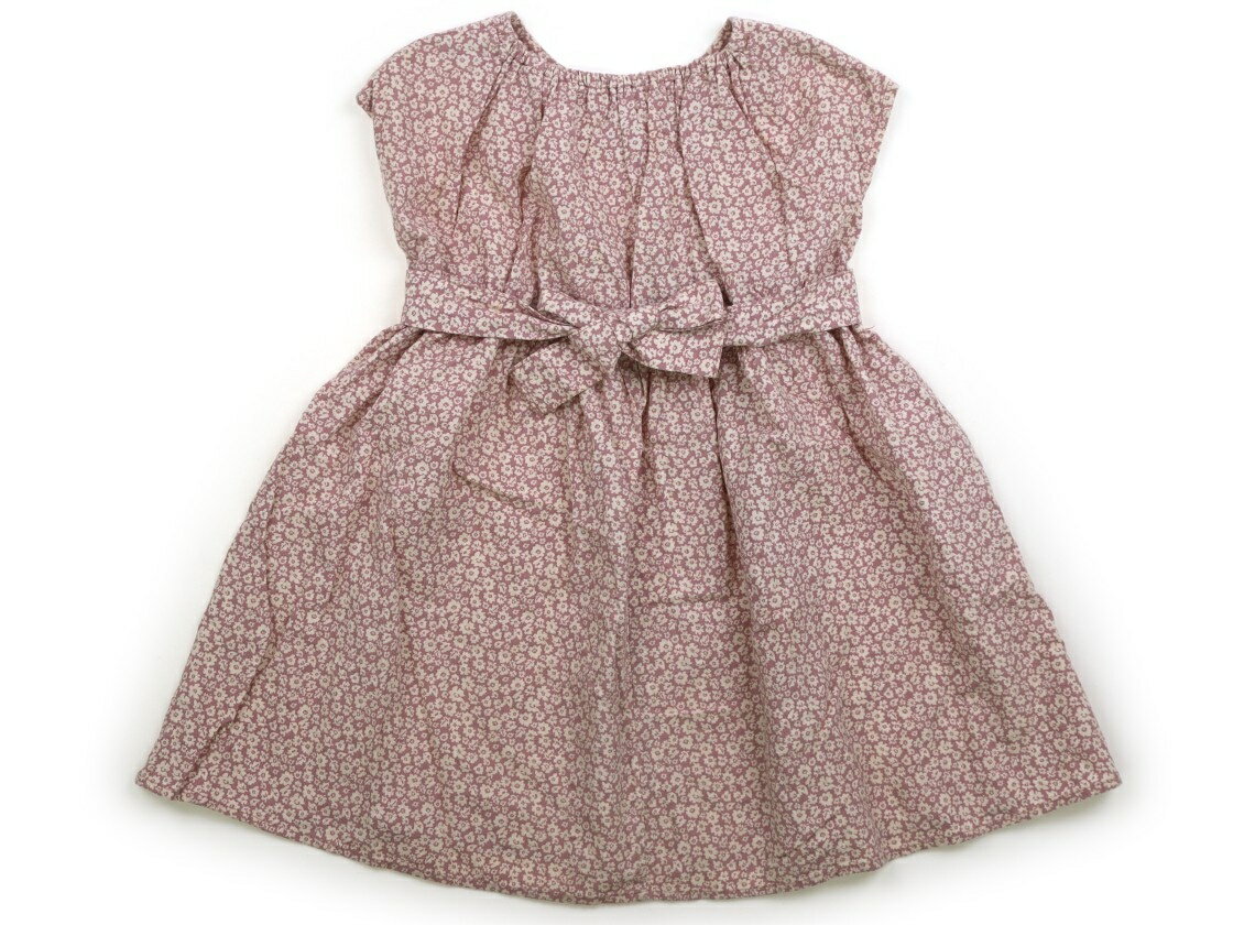 　ブランド 　apres les cours(アプレレクール) 　カテゴリー 　ワンピース 　サイズ 　100サイズ 　色 　くすみピンク・キナリ花柄 　状態 　★★★ 　記名 　なし 　ジャンル 　Girl 衿元に2mmほどのピンクのイン...