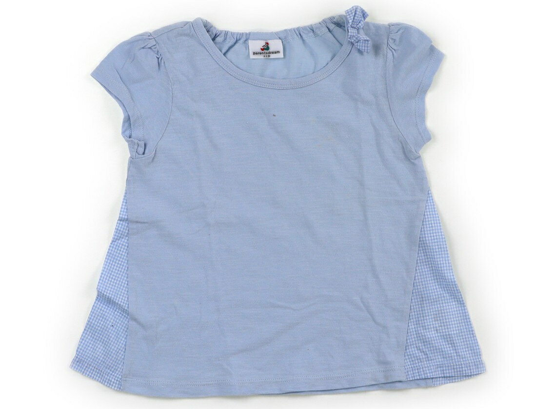 　ブランド 　Parents Dream(ペアレンツドリーム) 　カテゴリー 　Tシャツ・カットソー 　サイズ 　110サイズ 　色 　水色 　状態 　★★ 　記名 　なし 　ジャンル 　Girl 胸元に複数の薄茶色いシミあり。洗いざらし感...