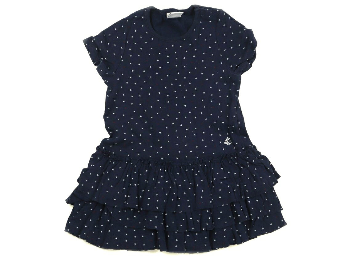 　ブランド 　PETIT BATEAU(プチバトー) 　カテゴリー 　ワンピース 　サイズ 　80サイズ 　色 　ネイビー・ハート 　状態 　★★（返品不可） 　記名 　なし 　ジャンル 　Girl 綿100％。実際のサイズ表記は、18m。...