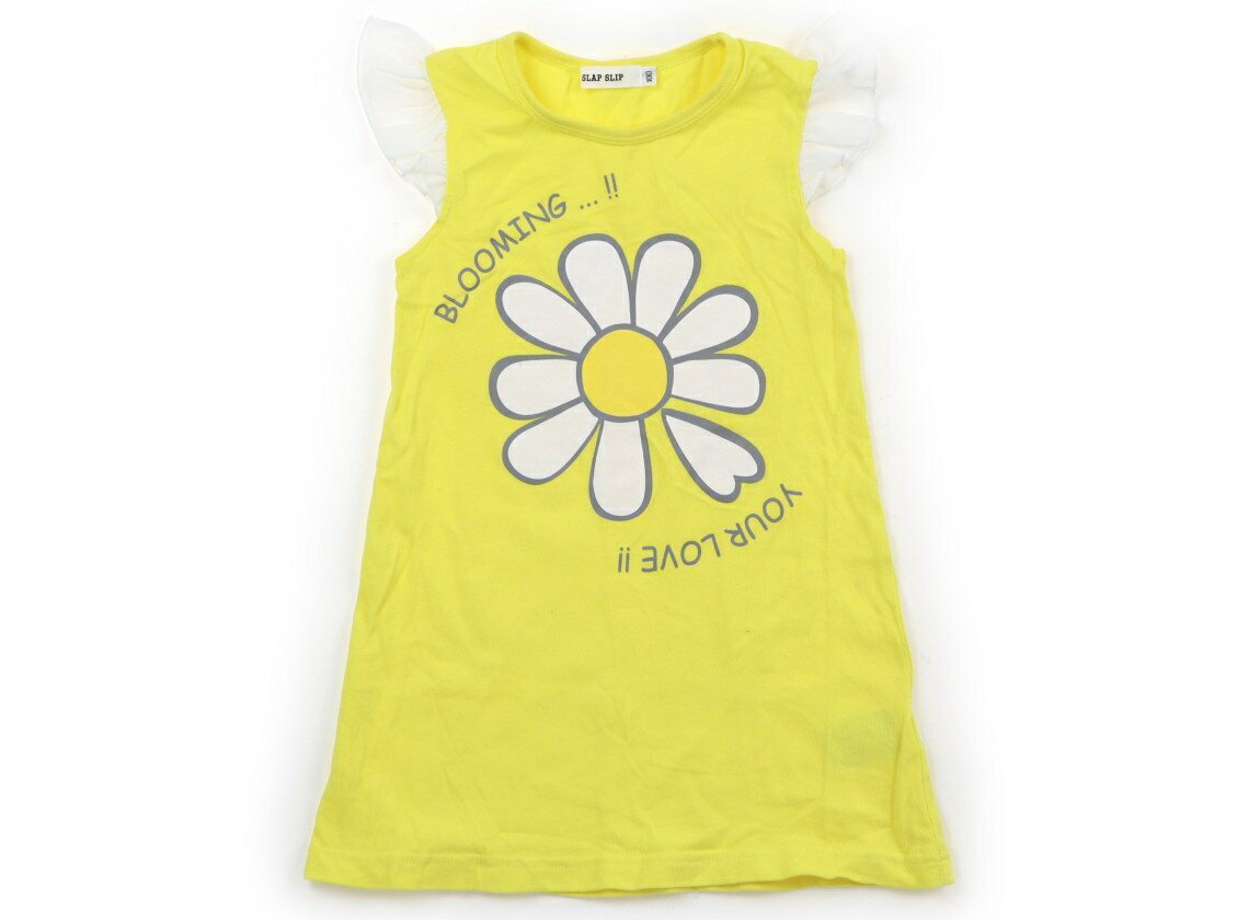 　ブランド 　SLAP SLIP(スラップスリップ) 　カテゴリー 　ワンピース 　サイズ 　100サイズ 　色 　黄色 　状態 　★★★ 　記名 　なし 　ジャンル 　Girl カットソー生地です。お花に黒い汚れはありますがまだまだ活躍し...