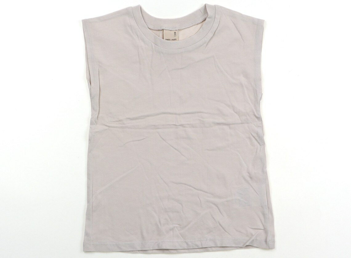 　ブランド 　petit main(プティマイン) 　カテゴリー 　Tシャツ・カットソー 　サイズ 　110サイズ 　色 　薄いグレージュ 　状態 　★★★★ 　記名 　なし 　ジャンル 　Girl カットソー生地です。目立った汚れのない良...
