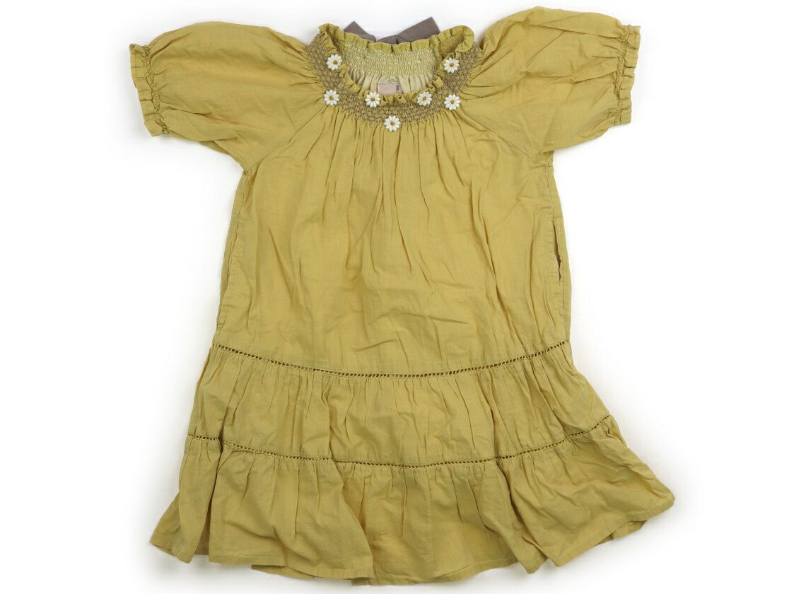 　ブランド 　petit main(プティマイン) 　カテゴリー 　ワンピース 　サイズ 　100サイズ 　色 　イエロー系 　状態 　★★★ 　記名 　なし 　ジャンル 　Girl コットン製、裏地付き。首後ろのリボンは取り外し可能です。...