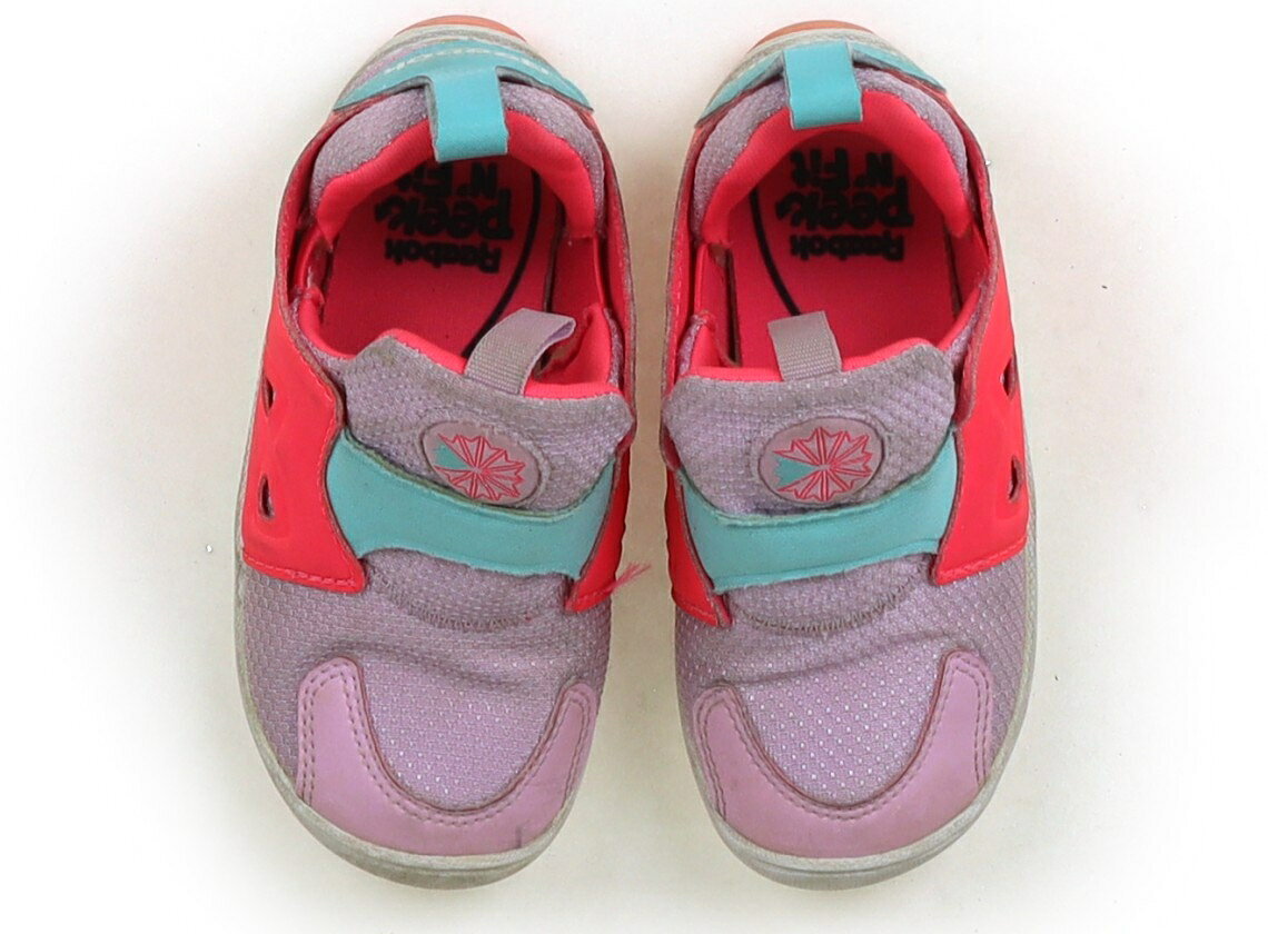 　ブランド 　Reebok(リーボック) 　カテゴリー 　スニーカー 　サイズ 　靴13cm〜 　色 　ピンク・ラベンダー 　状態 　★★ 　記名 　なし 　ジャンル 　Girl 13cmサイズ表記。ReebokのPeek N' Fit表記...