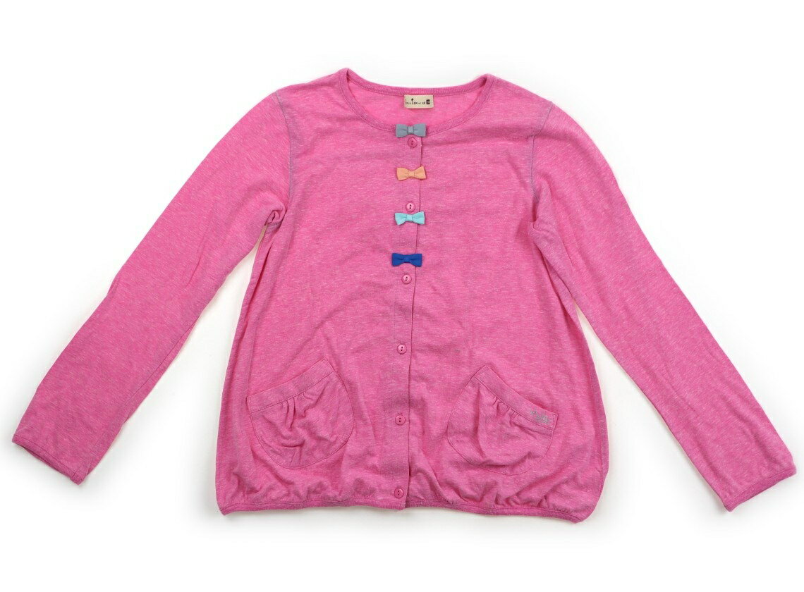 　ブランド 　troislapins(トロワラパン) 　カテゴリー 　カーディガン 　サイズ 　150サイズ 　色 　ピンク 　状態 　★★★ 　記名 　なし 　ジャンル 　Girl ポリエステル・コットン・レーヨン素材。薄手カットソー地。...