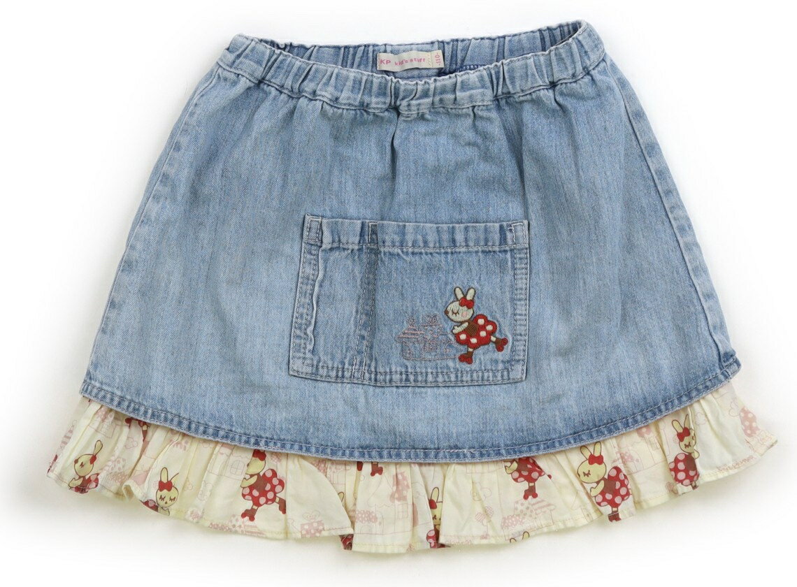 　ブランド 　Knit Planner(KP)(ニットプランナー（KP）) 　カテゴリー 　スカート 　サイズ 　110サイズ 　色 　ライトブルー、クリーム 　状態 　★★★ 　記名 　なし 　ジャンル 　Girl 薄手のデニム生地にコッ...