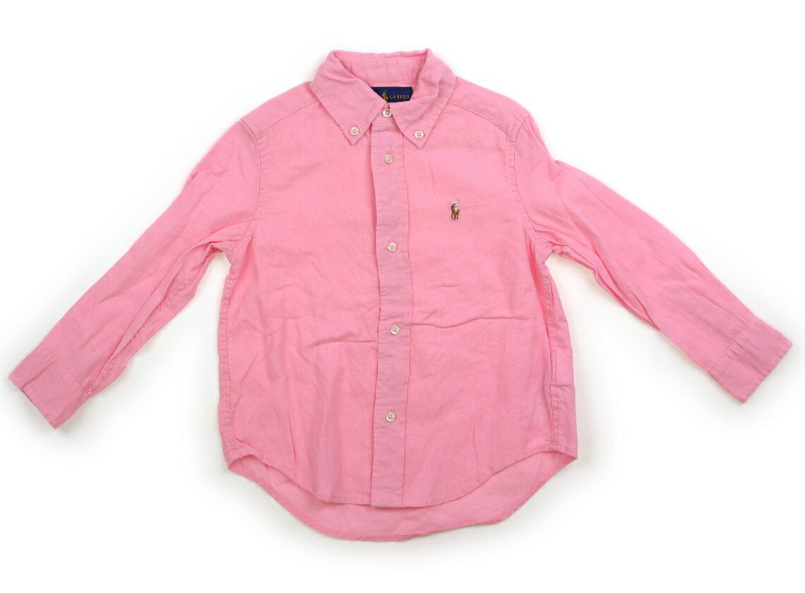 　ブランド 　Ralph Lauren(ラルフローレン) 　カテゴリー 　シャツ・ブラウス 　サイズ 　100サイズ 　色 　ピンク 　状態 　★★★ 　記名 　なし 　ジャンル 　Boy コットンと麻の混合生地です。シワ感と裾に小さな汚れ...