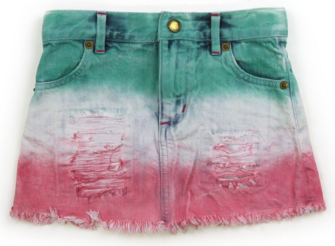 　ブランド 　X-Girl(Xガール) 　カテゴリー 　スカート 　サイズ 　100サイズ 　色 　グリーン・ピンク 　状態 　★★★ 　記名 　なし 　ジャンル 　Girl デニム素材。前ファスナー開きで、ウエストにはサイズ調整ゴムが付い...