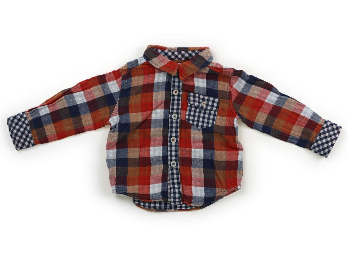 　ブランド 　Love&Peace&Money(ラブ＆ピース＆マネー) 　カテゴリー 　シャツ・ブラウス 　サイズ 　90サイズ 　色 　オレンジ系・チェック・ネイビー・チェック 　状態 　★★★ 　記名 　なし 　ジャンル 　Boy 柔ら...