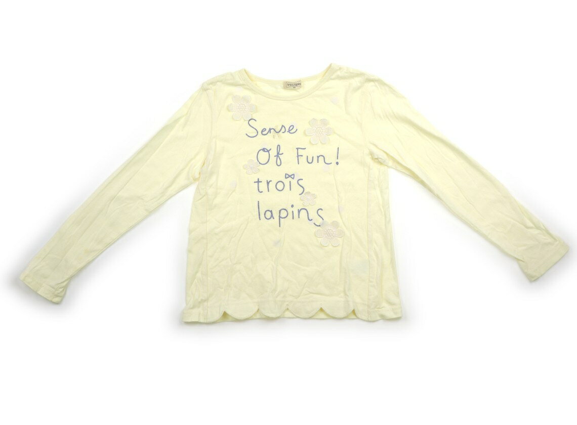 　ブランド 　troislapins(トロワラパン) 　カテゴリー 　Tシャツ・カットソー 　サイズ 　140サイズ 　色 　パステルイエロー、ブルー 　状態 　★★ 　記名 　なし 　ジャンル 　Girl プリントにラメ入り。全体に洗いざ...