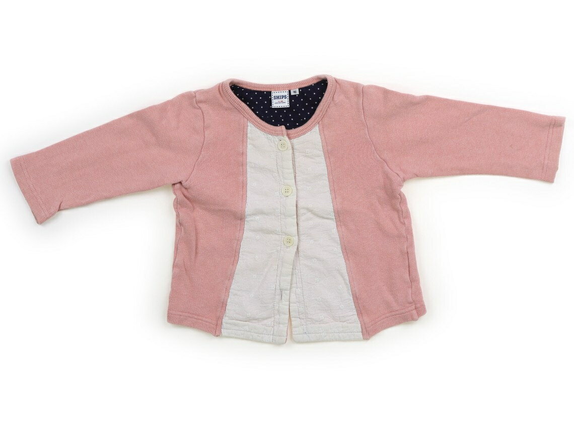 　ブランド 　SHIPS(シップス) 　カテゴリー 　カーディガン 　サイズ 　90サイズ 　色 　ピンク 　状態 　★★ 　記名 　なし 　ジャンル 　Girl 一番下のボタンが欠損しています。前身ごろに薄い茶色いシミ、青いインク汚れあり...