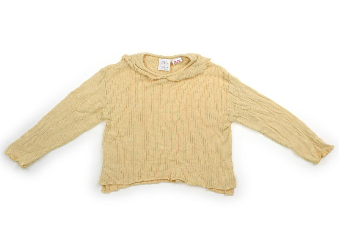 　ブランド 　ZARA(ザラ) 　カテゴリー 　ニット・セーター 　サイズ 　90サイズ 　色 　黄色 　状態 　★★★ 　記名 　なし 　ジャンル 　Girl 実際のサイズ表記は18-24months/92cmです。素材タグが切られている...
