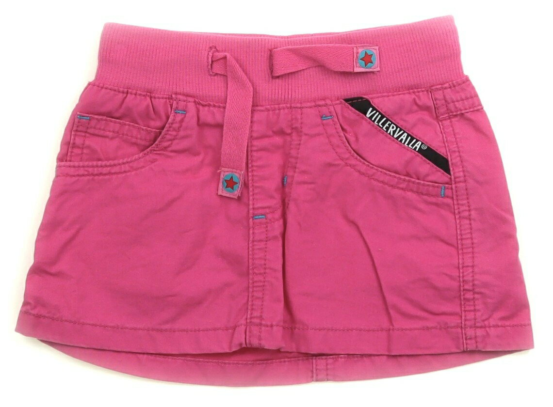 　ブランド 　Villervalla(ヴィッレヴァッラ) 　カテゴリー 　スカート 　サイズ 　80サイズ 　色 　ショッキングピンク 　状態 　★★★ 　記名 　なし 　ジャンル 　Girl 綿100％。実際のサイズ表記は、86。ウエスト...