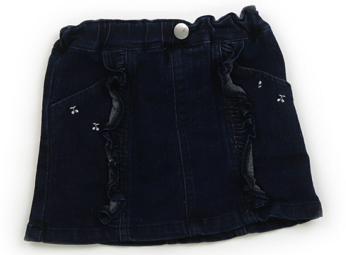 　ブランド 　petit main(プティマイン) 　カテゴリー 　スカート 　サイズ 　90サイズ 　色 　インディゴブルー 　状態 　★★★ 　記名 　なし 　ジャンル 　Girl 薄手の一部丈パンツの裏地付き。ウェストゴム・アジャスタ...