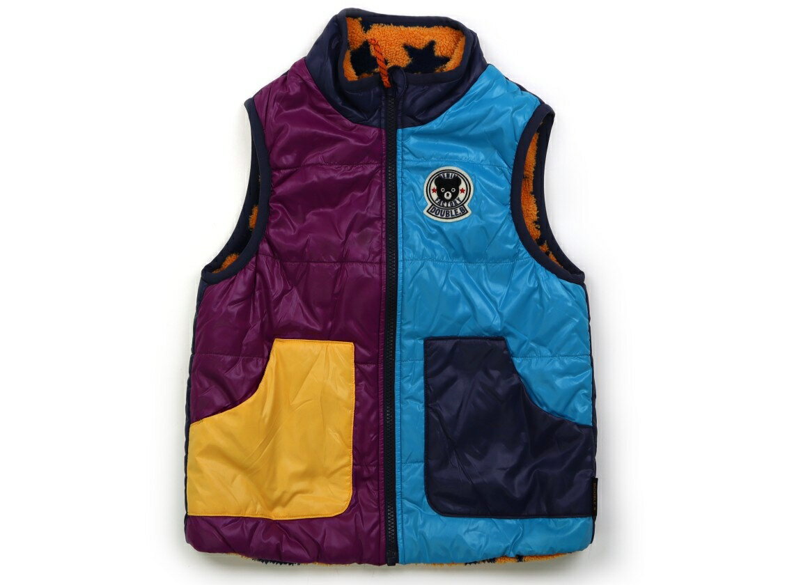 　ブランド 　Double B(ダブルB) 　カテゴリー 　コート・ジャンパー 　サイズ 　120サイズ 　色 　水色、紫、紺/オレンジ、紺の星柄 　状態 　★★★ 　記名 　なし 　ジャンル 　Boy リバーシブル仕様です。中綿入りで、オ...